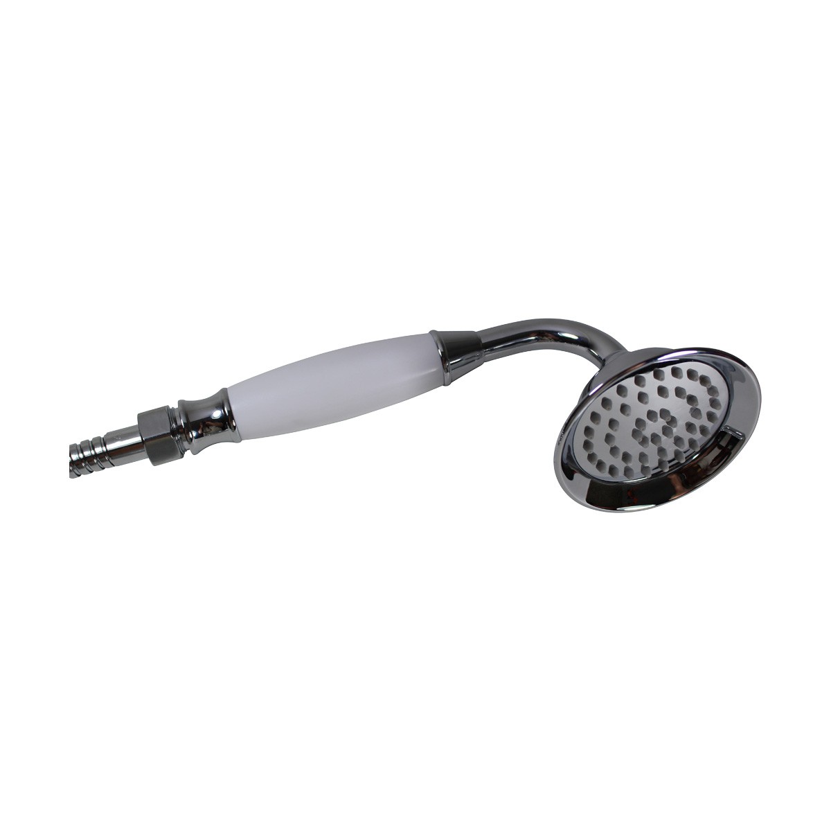 Handheld Telephone Shower Head Set With 58in Flex Hose Chrome