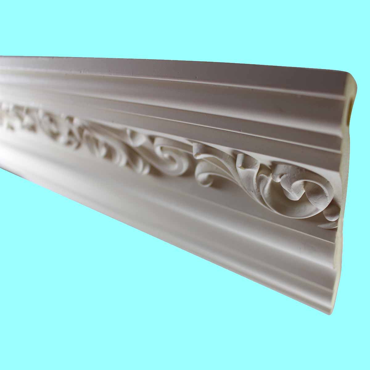 Cornice White Urethane Sample of 10982 23.5" Long