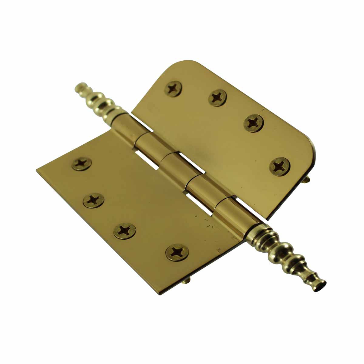 Bright Solid Brass Door Hinge 4 Steeple Tip | Renovator's Supply Item#14731