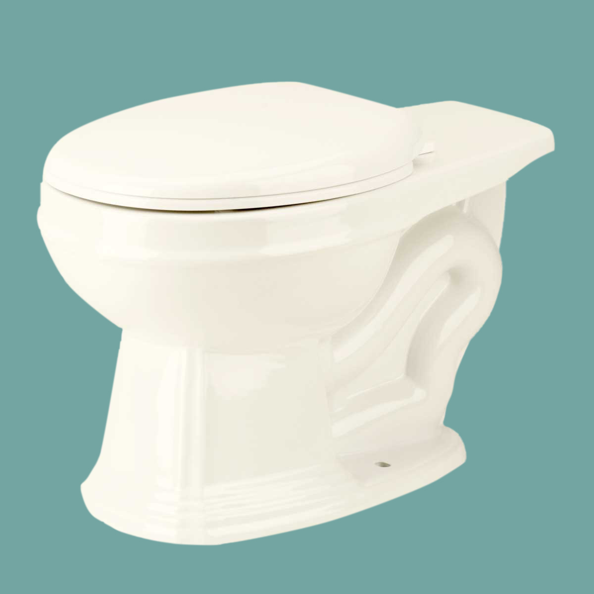 Round Toilet Rear Entry Bowl For High Tank Toilet