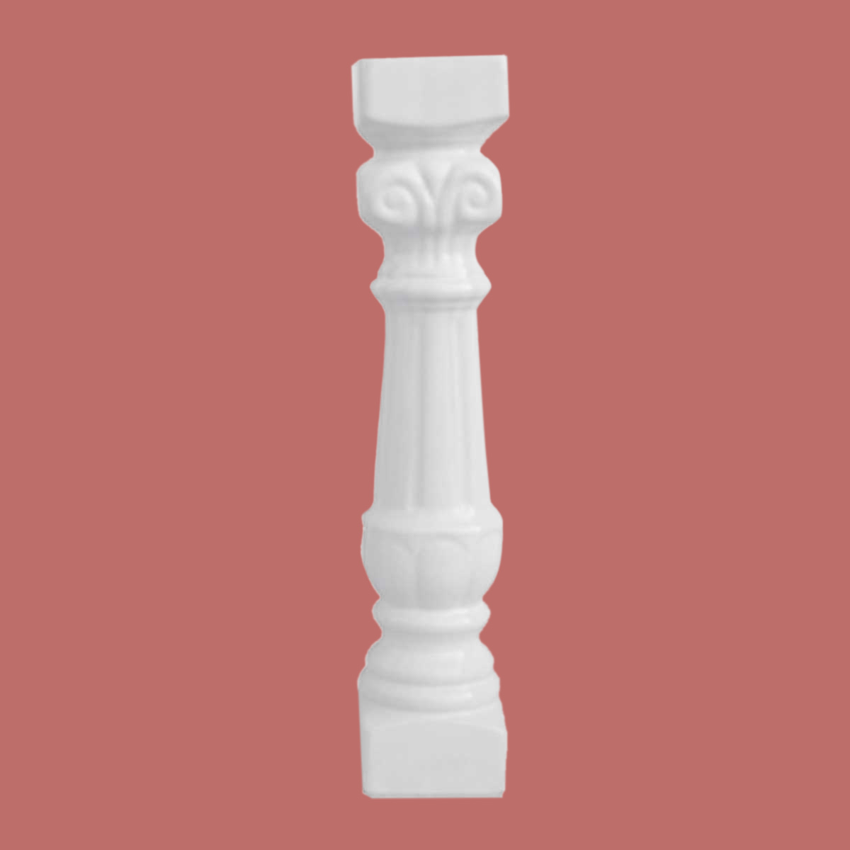 Balustrade Part White Ceramic Baluster 24 inch High | Renovator's ...