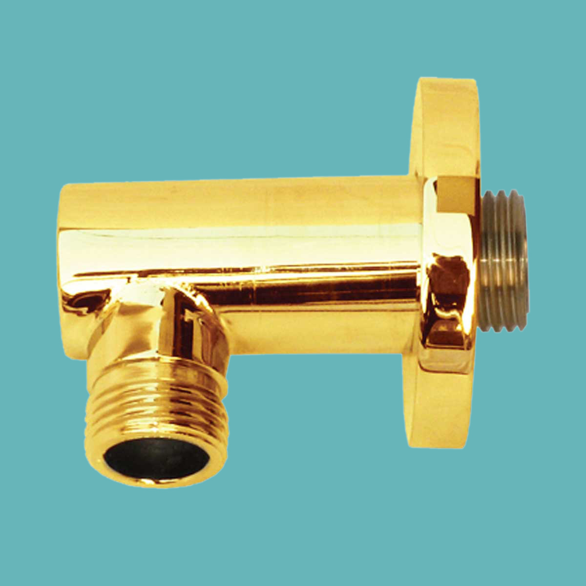 Shower Part Gold PVD Brass Shower Water Connector Part Only