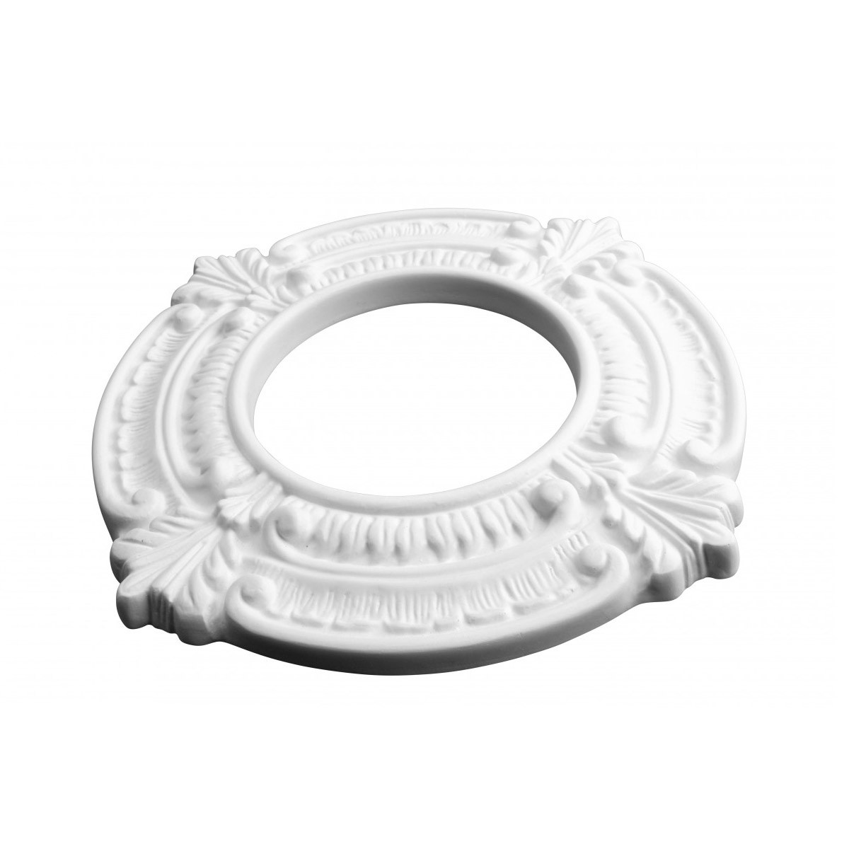 Recessed White Spotlight Ring 4" ID x 8" OD Factory Primed Lightweight ...