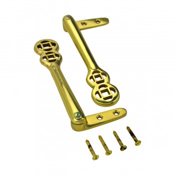 Stair Carpet Runner Holder Clip Solid Cast Brass PVD Finish 3.75"