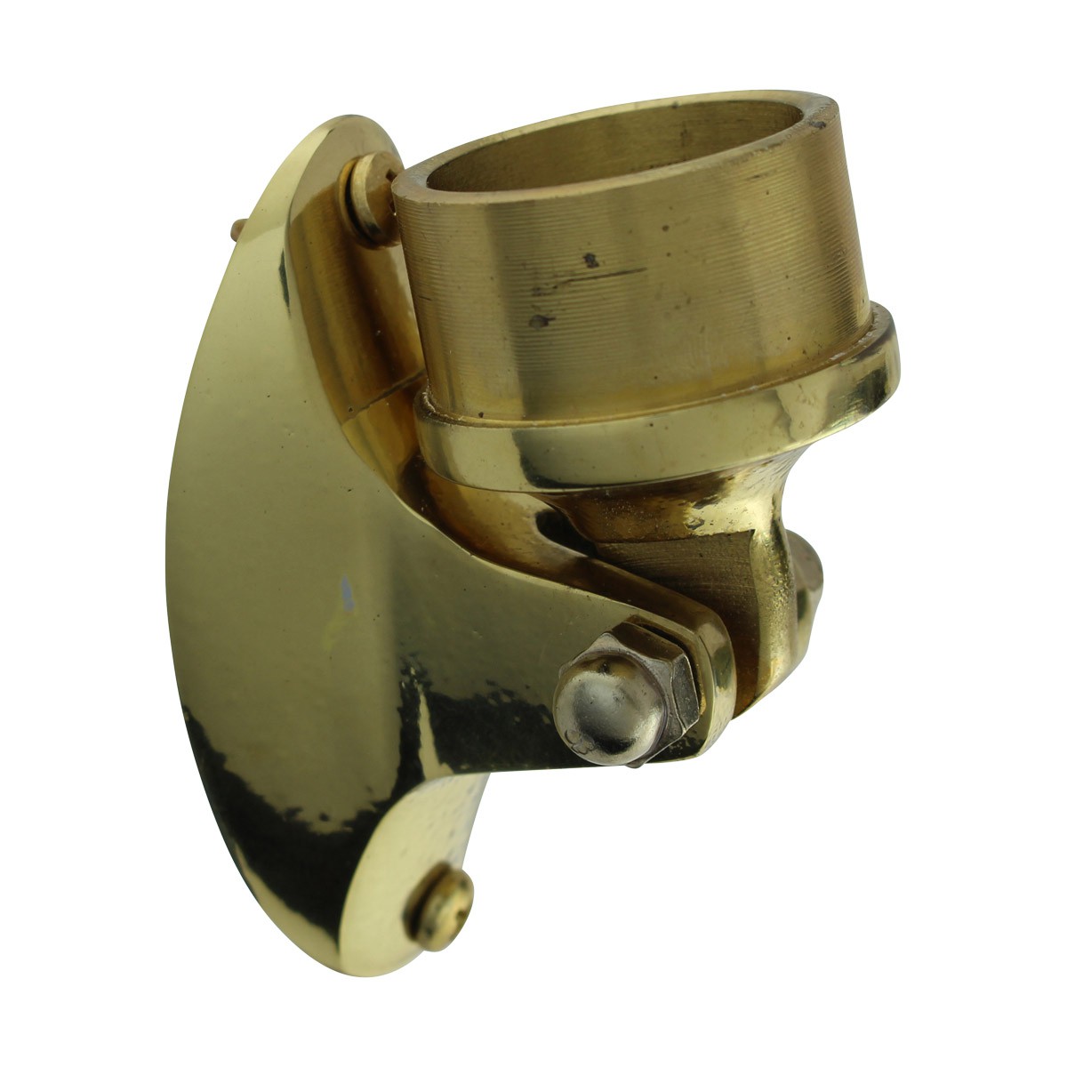 Polished Solid Brass Combination Bar Bracket 1.5" OD Rail