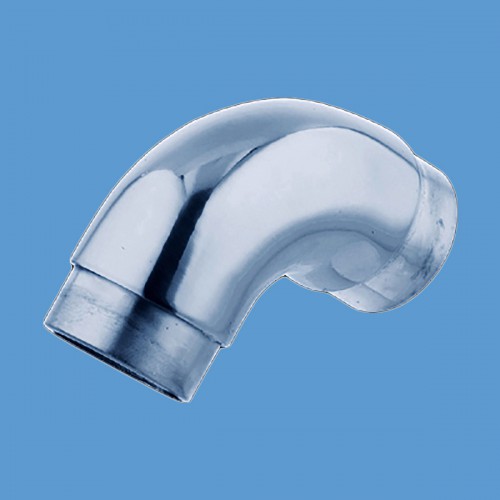 Flush Curved Elbow 1.5" OD Bar Foot Rail Fitting Chrome | Renovat