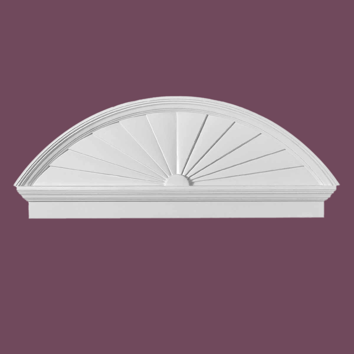 Half Round Door Pediment White Urethane