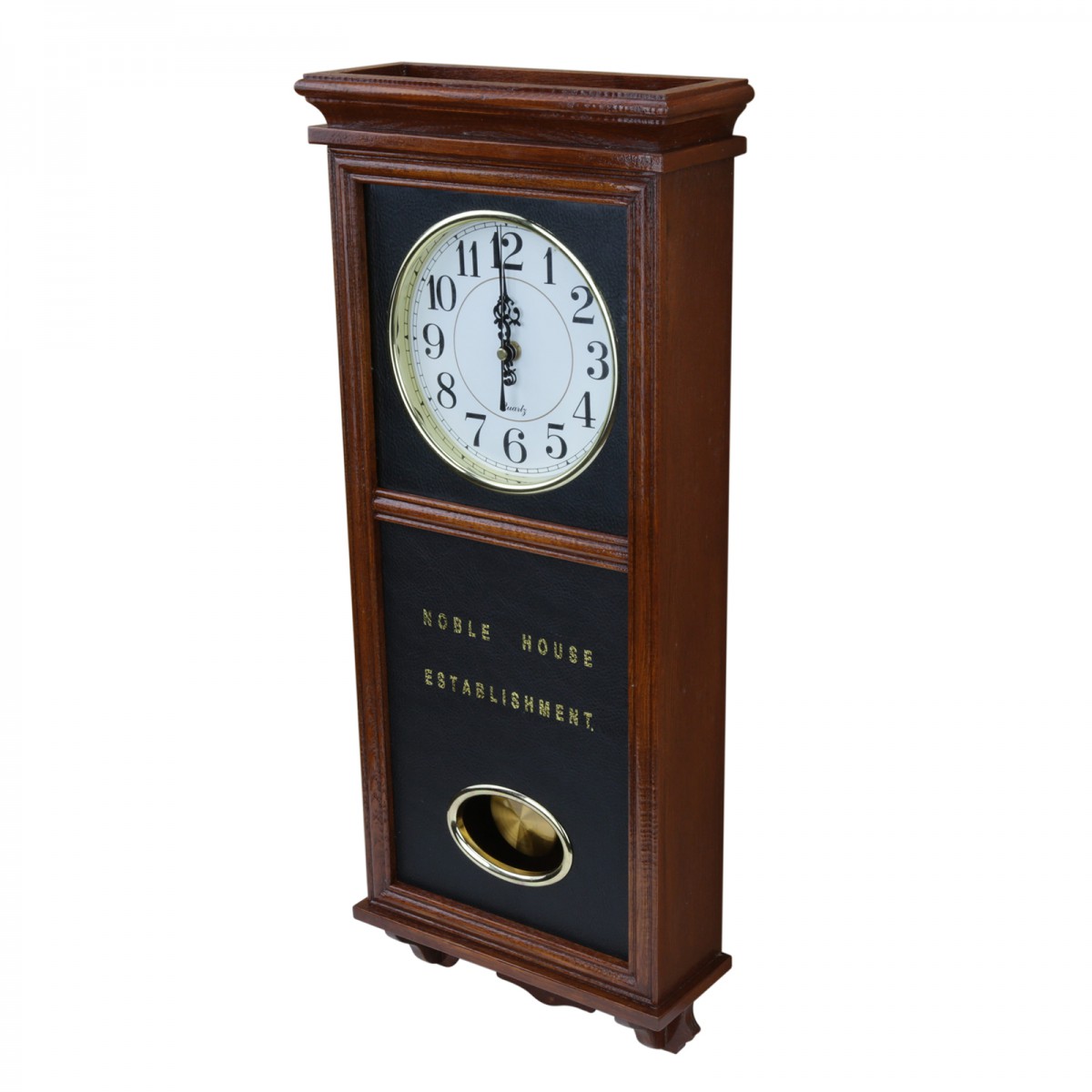 Clocks Wood Battery Operated Pendulum Clock