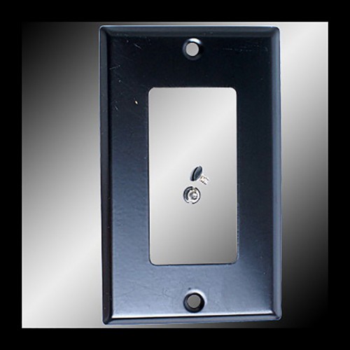 Switchplate Black Steel Duplex/GFI Classic | Renovators Supply