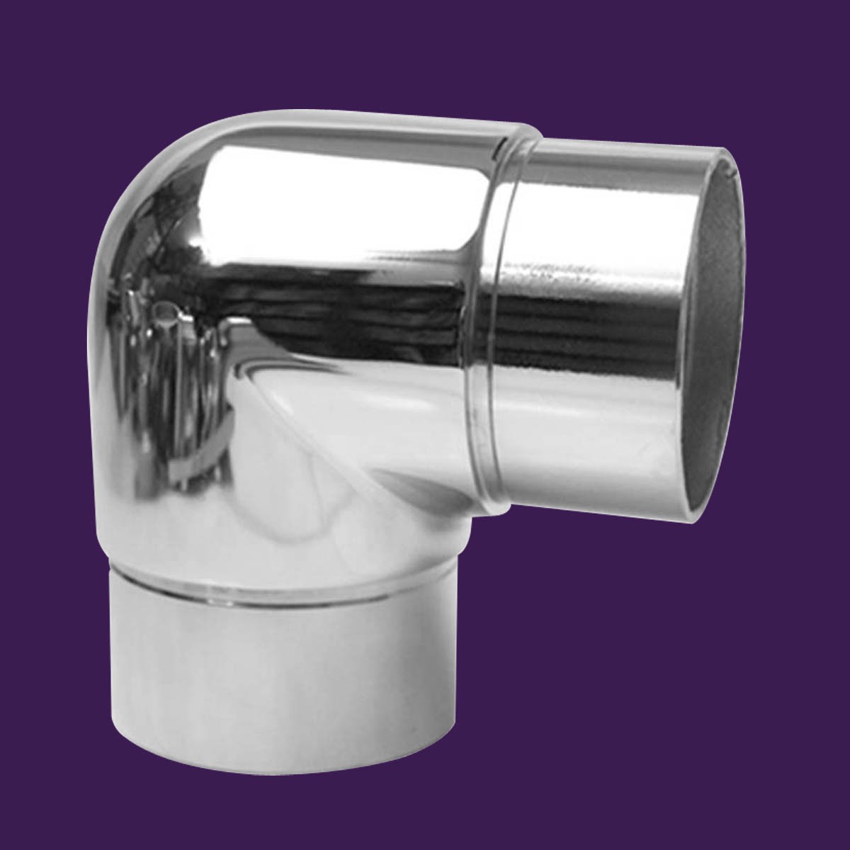 2" Elbow Fitting 90 Degree Rail Connector Stainless Steel