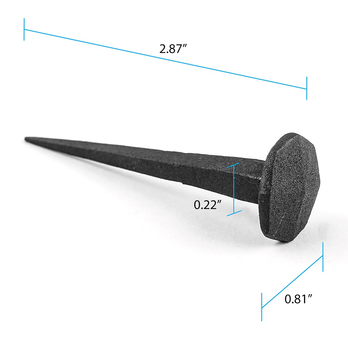 Wrought Iron Nails Decorative Clavos Round Pyramid Head Iron Nails