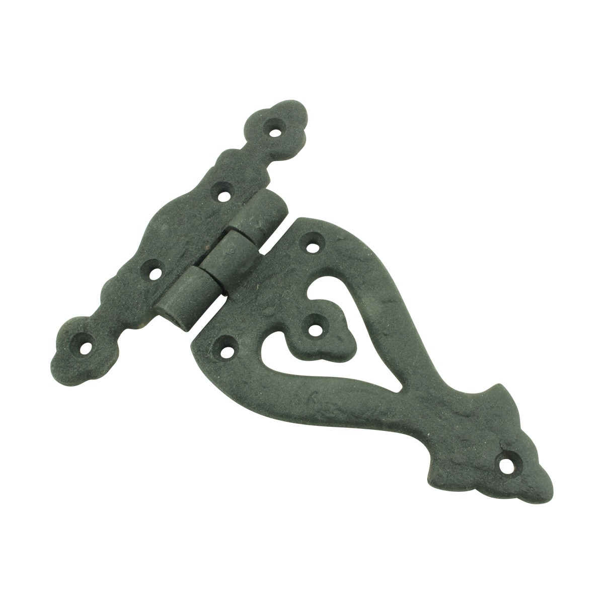 5 Inch Black Wrought Iron Door Hinge RSF Finish Barn Door Hinges