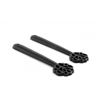 Stair Carpet Runner Holder Clip Pair Solid Aluminium Gloss