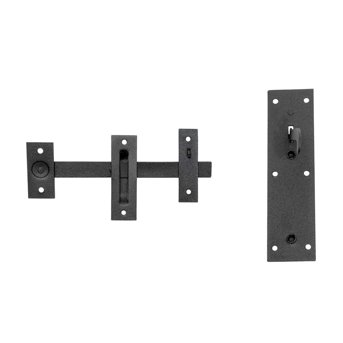Wrought Iron Gate Latch Lock Norfolk Black 7 Inch