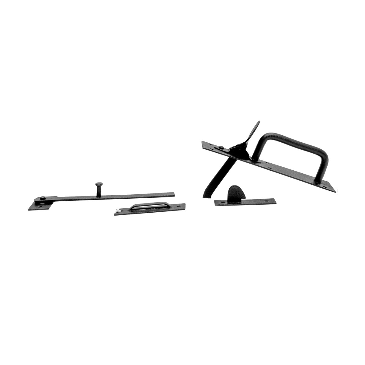 Wrought Iron Gate Latch Lock Norfolk Black 7 Inch