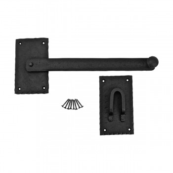 2 Lift Gate Lock Black Wrought Hand Forged Iron Gate Latch 12 Inc