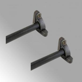 Oil Rubbed Bronze Carpet Rod Set for Stairs 2 Pack