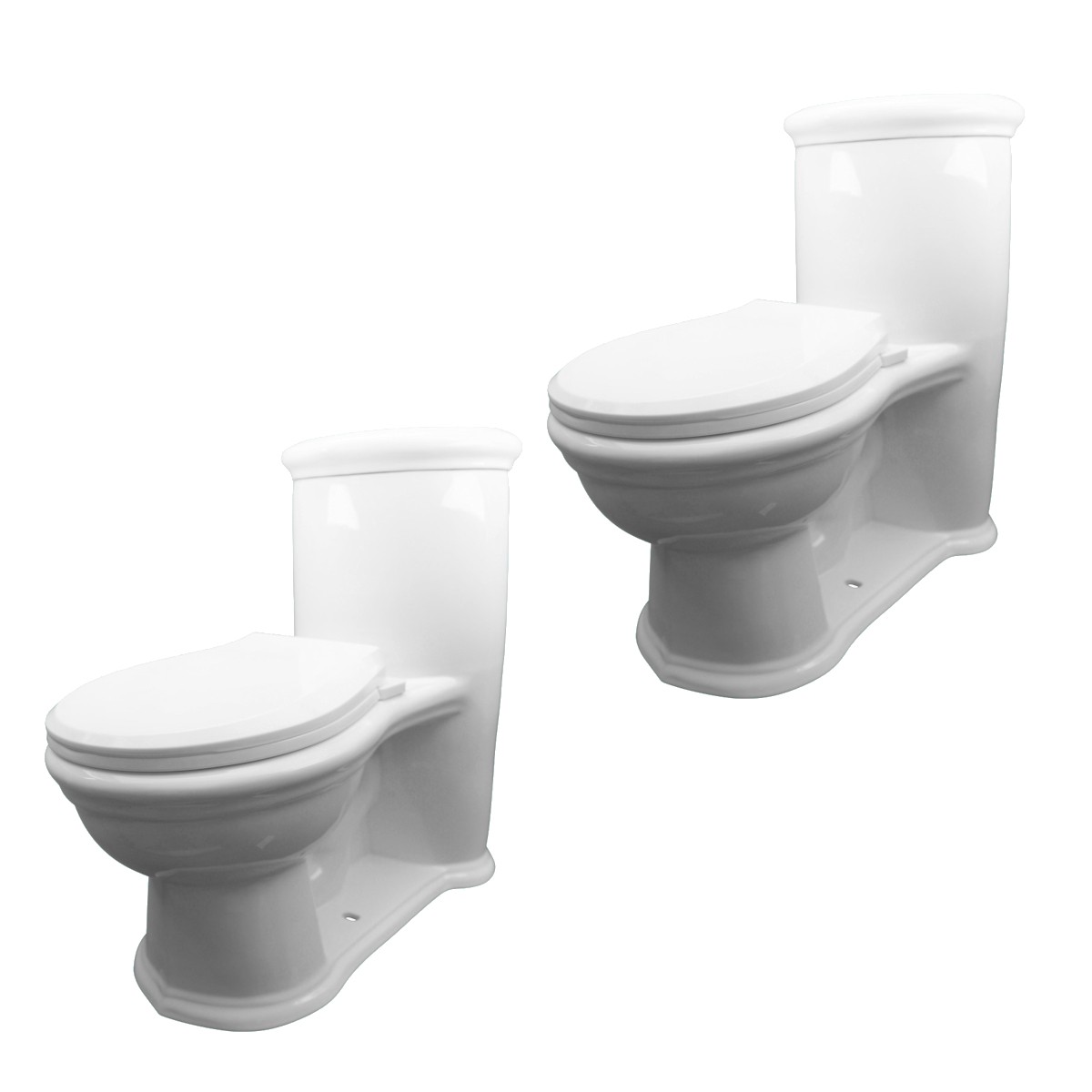 2 Child's Toilet White Round Small Toilet Set Of 2