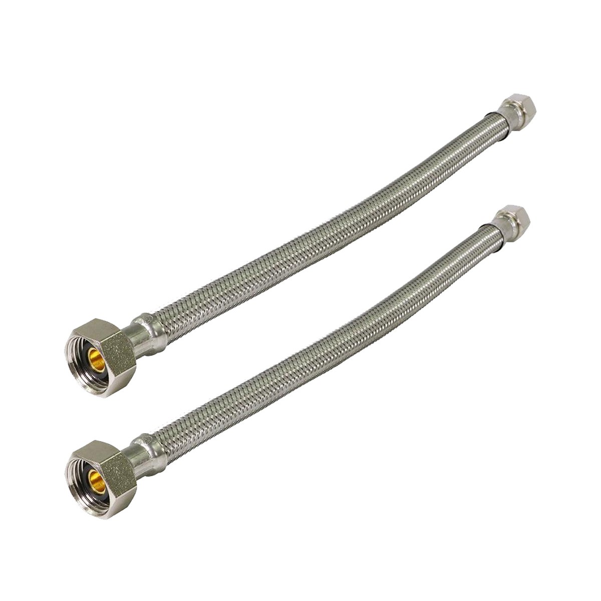 Stainless Steel Supply Hose For 4 Centerset Faucets 16 Length X 1 2 stainless-steel-supply-hose-for-4-centerset-faucets-16-length-x-1-2