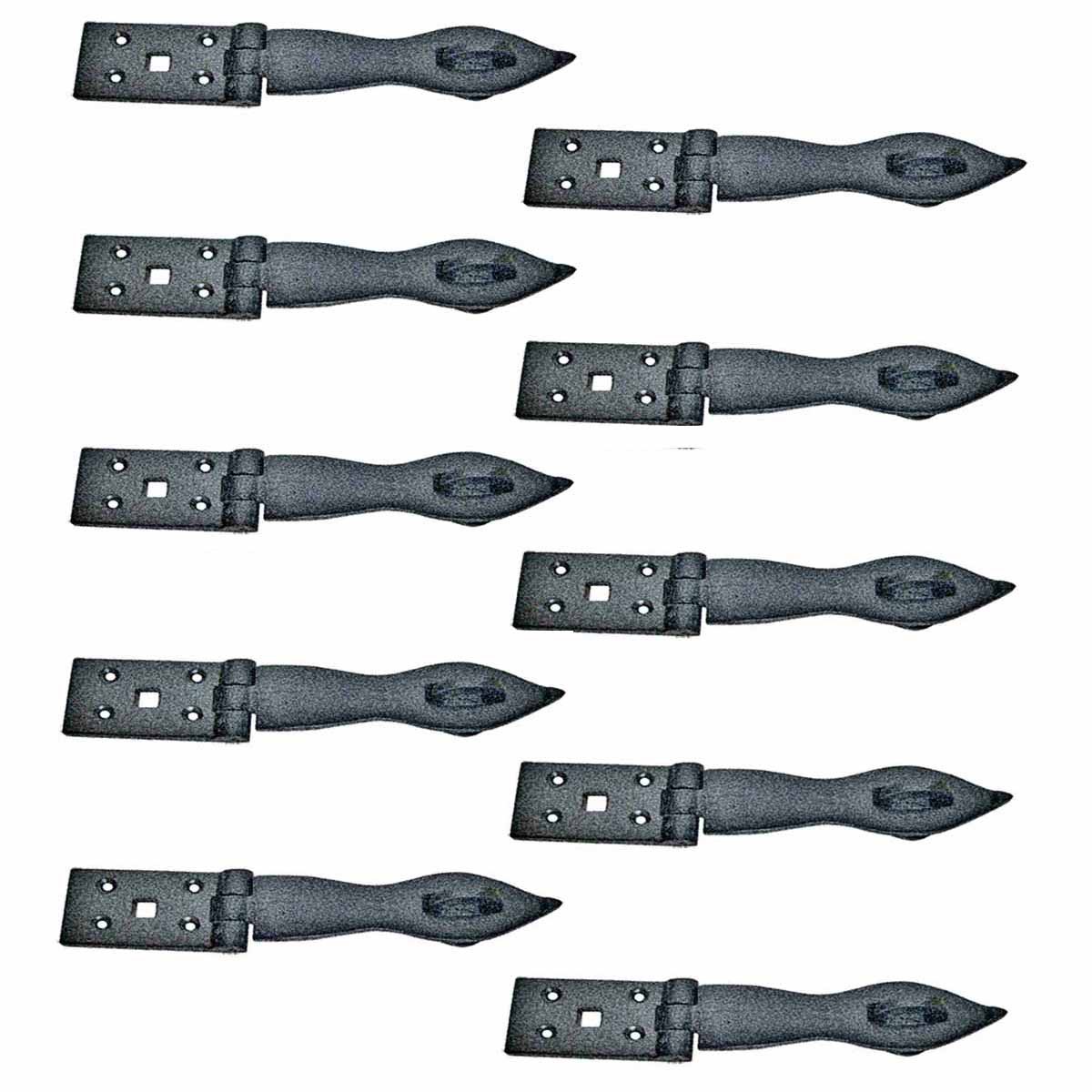 10 Hasp Black Wrought Iron 1 3/4" H x 8 1/2" W