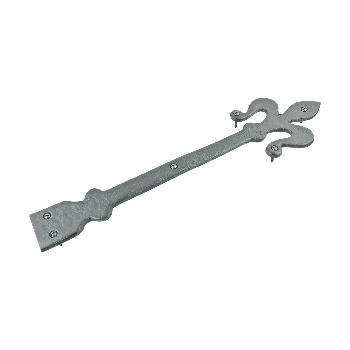 10 Black Wrought Iron Dummy Door Hinge Fleur De Lis 16 | Renovator's ...