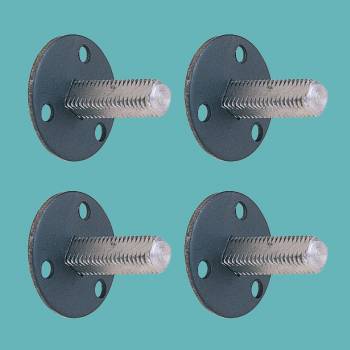 Steel Doorknob Dummy Spindle 1-3/8" Vintage Style Pack of 4