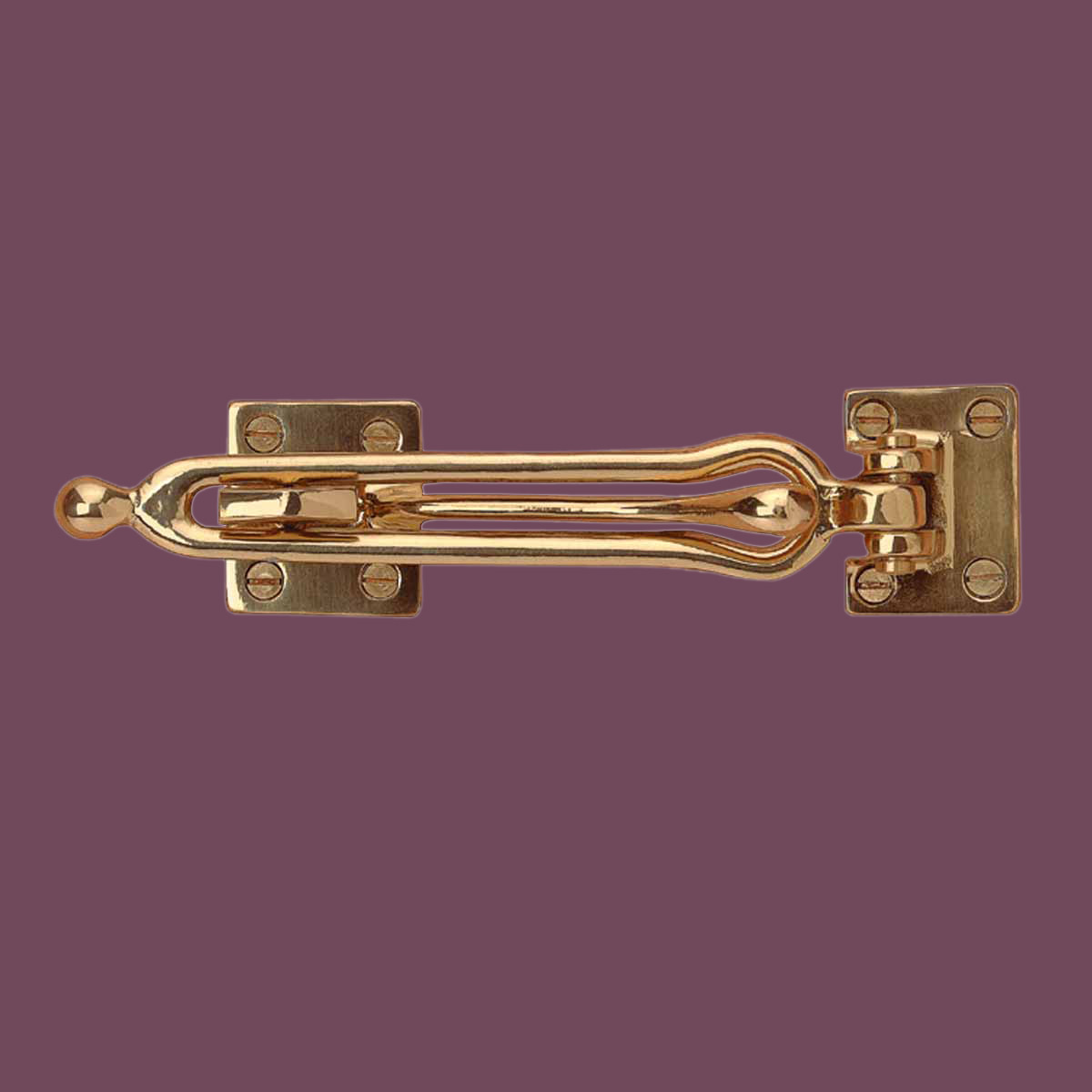 Door Security Safety Guard Lock Latch Heavy Solid Brass | Renovator's ...
