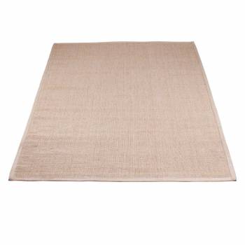Rectangular Area Rug 9' x 6' Beige Jute | Renovator's Supply#667717