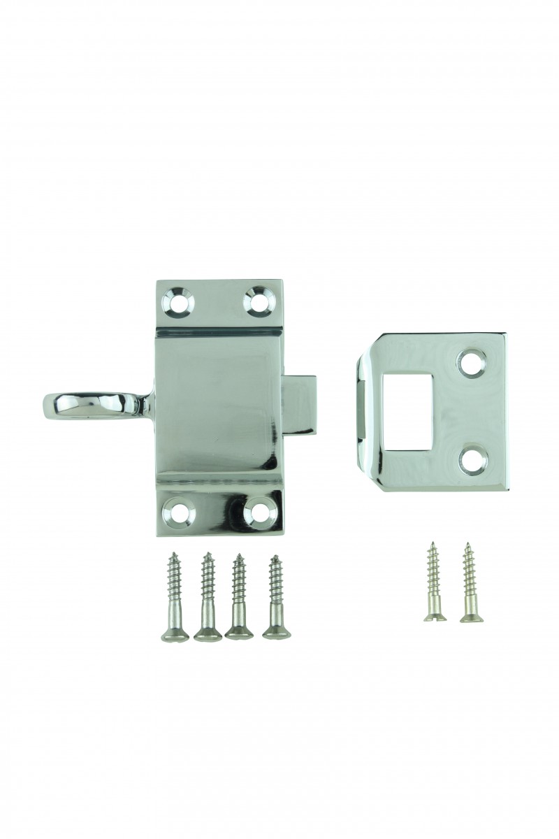 Chrome Solid Brass Transom Window Latch | Renovators Supply