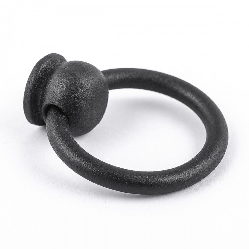 Cabinet Ring Pulls Mission Black Wrought Iron 2" Antique Drop Sty