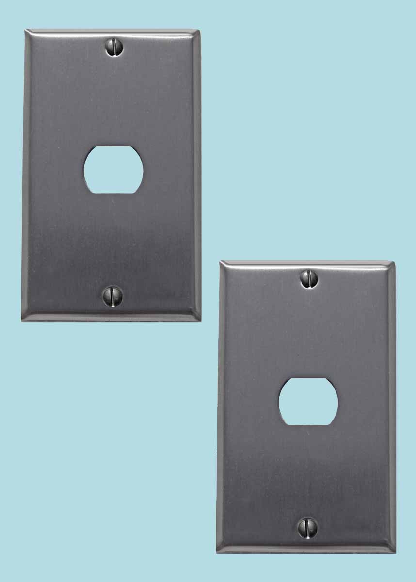 2 Switchplate Brushed Stainless Steel 1 Interchang/Despard