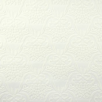 Wallpapers White Embossed Textured Vinyl Kensington